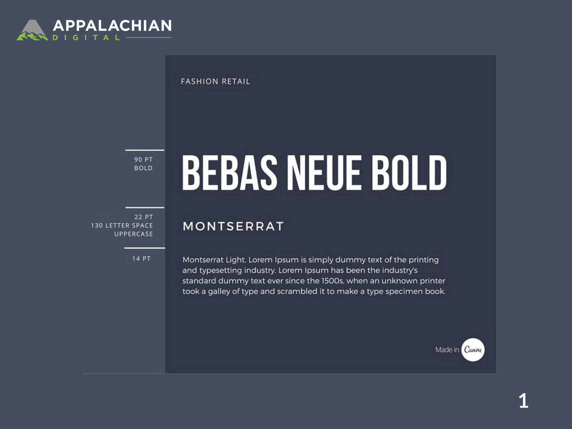 Appalachian Digital LLC - Font Catalog - Page 1 - Created with Publitas.com