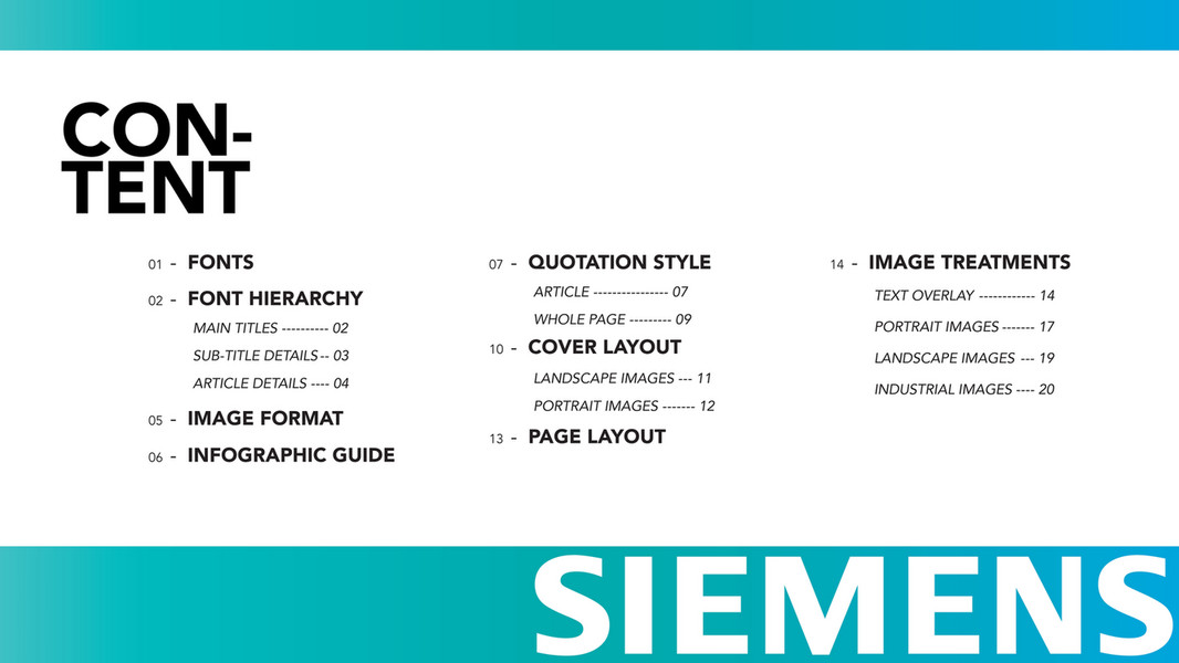 Oliver Agency - 180307_Siemens Magazine Style Guide - Page 2 - Created ...