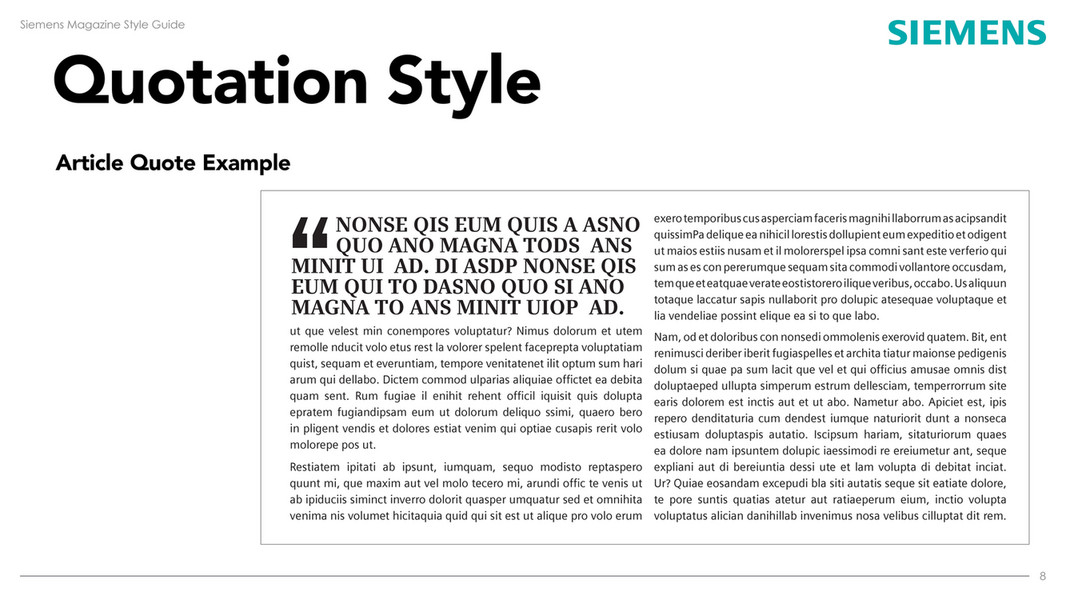 Oliver Agency - 180307_Siemens Magazine Style Guide - Page 10 - Created ...