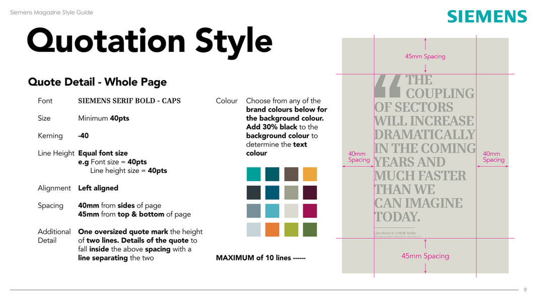 Oliver Agency - 180307_Siemens Magazine Style Guide - Page 11 - Created ...