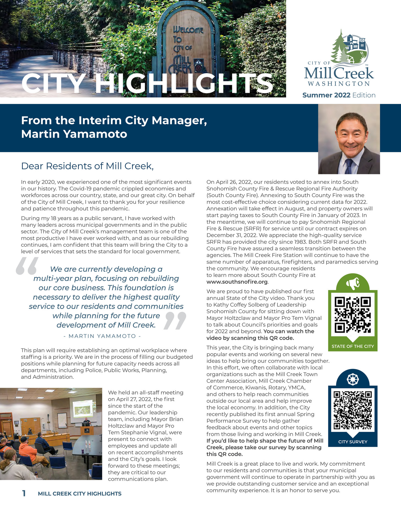 City of Mill Creek - City Highlights Newsletter: Summer 2022 - Page 2-3 ...