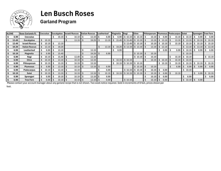 Len Busch Roses - Garland Program 2025 - Page 1