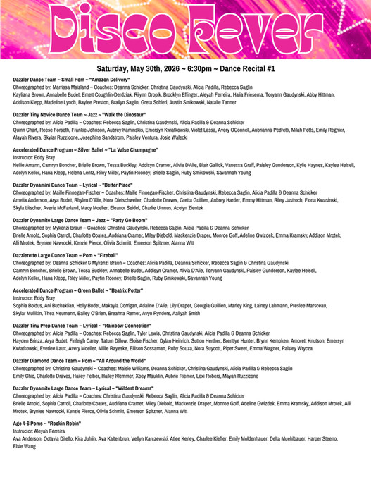 Foursis Dance Academy - 2026-Season 20-Disco Fever - Page 14-15 ...