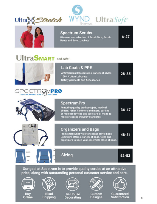 Spectrum Uniforms - Spectrum Catalog - Page 2-3 - Created with Publitas.com