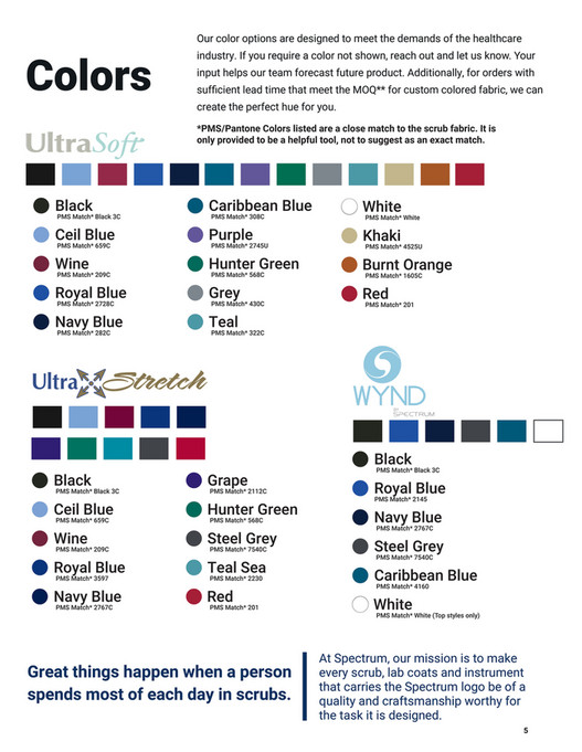 Spectrum Uniforms - Spectrum Catalog - Page 4-5 - Created with Publitas.com