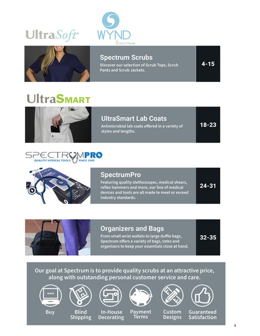 Spectrum Uniforms - Spectrum Catalog - Page 2-3 - Created with Publitas.com