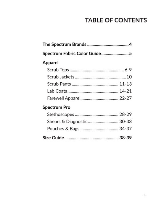 Spectrum Uniforms - Spectrum-2019-Catalog - Page 2-3 - Created with ...