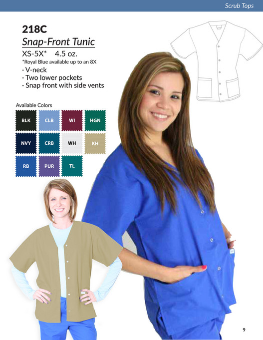 Spectrum Uniforms - Spectrum-2019-Catalog - Page 8-9 - Created with Publitas.com