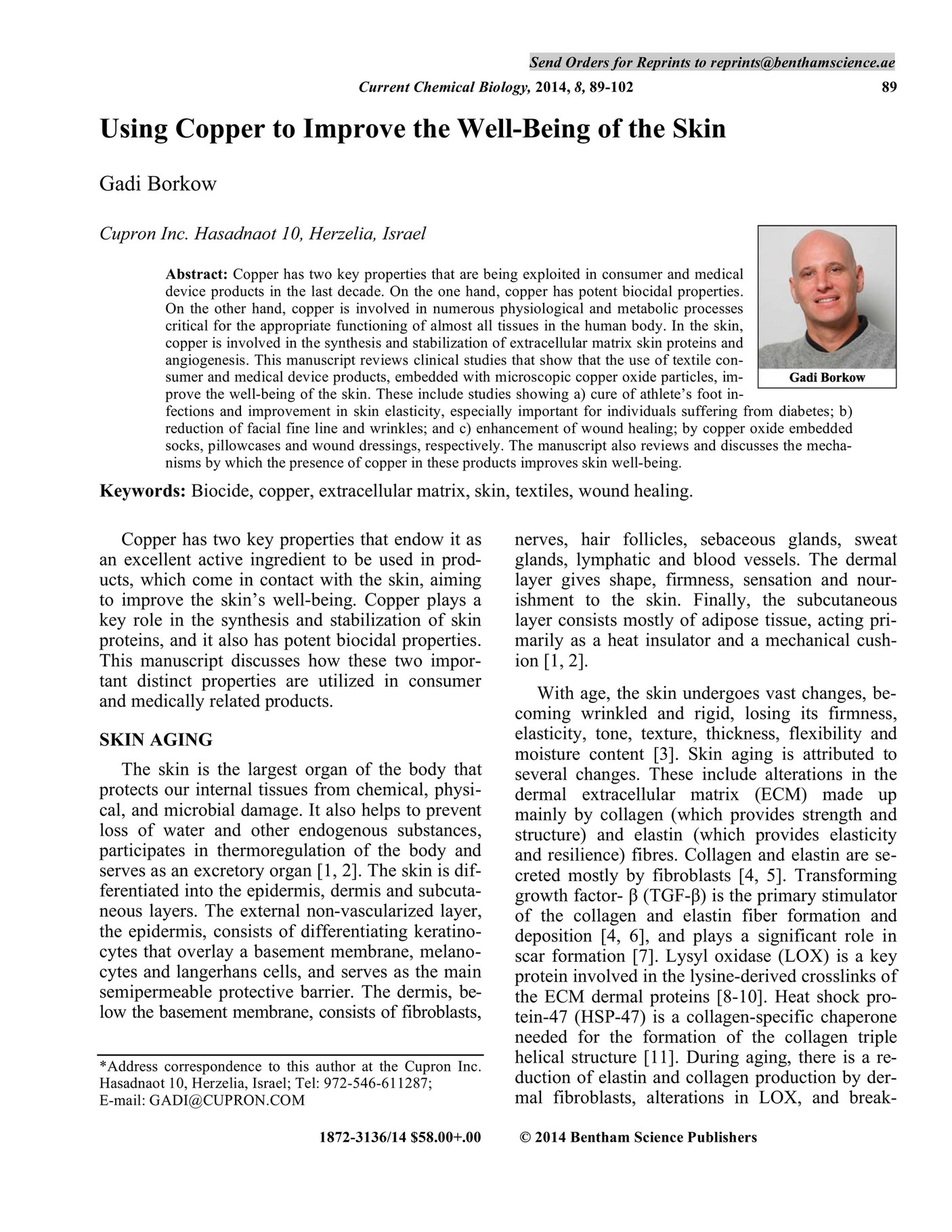 IBD Medical - Using Copper to Improve the Well-Being of the Skin - Page ...