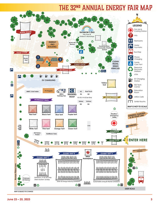 Midwest Renewable Energy Association (MREA) - 2023 Energy Fair Program - Page 2-3 - Created with ...