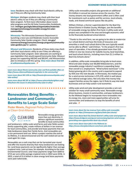 Midwest Renewable Energy Association (MREA) - 2024 Midwest Consumers' Guide to the Energy ...