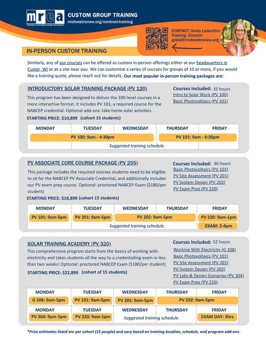 Midwest Renewable Energy Association (MREA) - MREA Custom Group ...