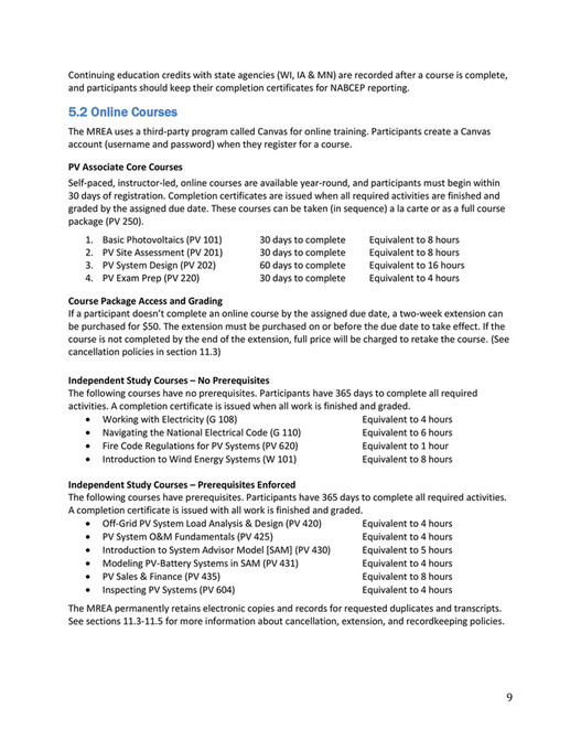 Midwest Renewable Energy Association (MREA) - Student Handbook Jan 2025 ...