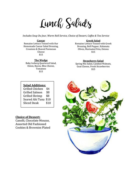 Lancaster Country Club - LCC Catering Menu - Page 6-7 - Created with ...