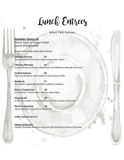 Lancaster Country Club - LCC Catering Menu - Page 6-7 - Created with ...