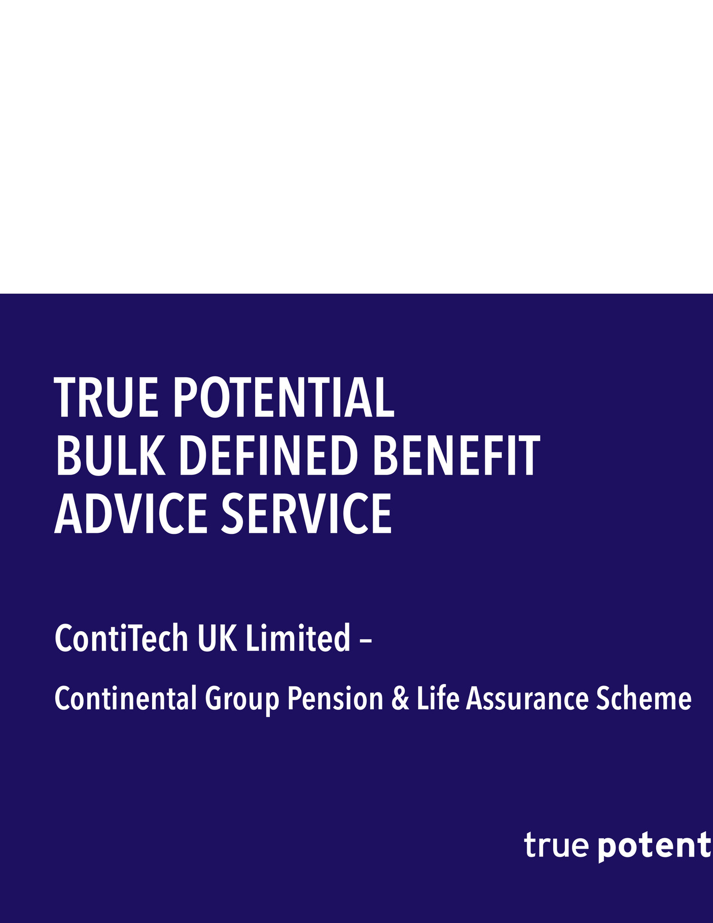 True Potential LLP - ContiTech UK Limited - Page 1 - Created with ...