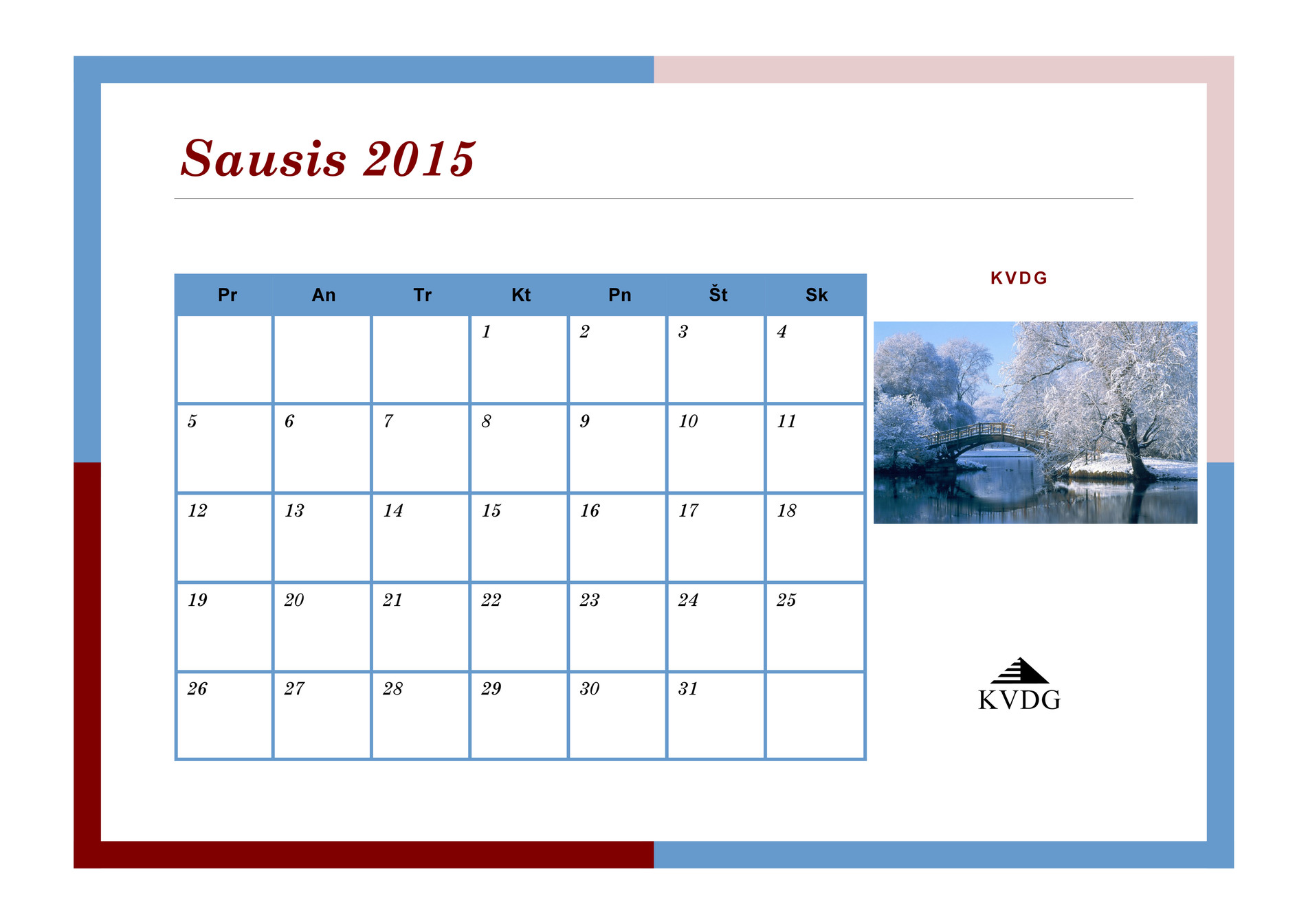 My publications - 2015 Kalendorius - Page 1 - Created with Publitas.com