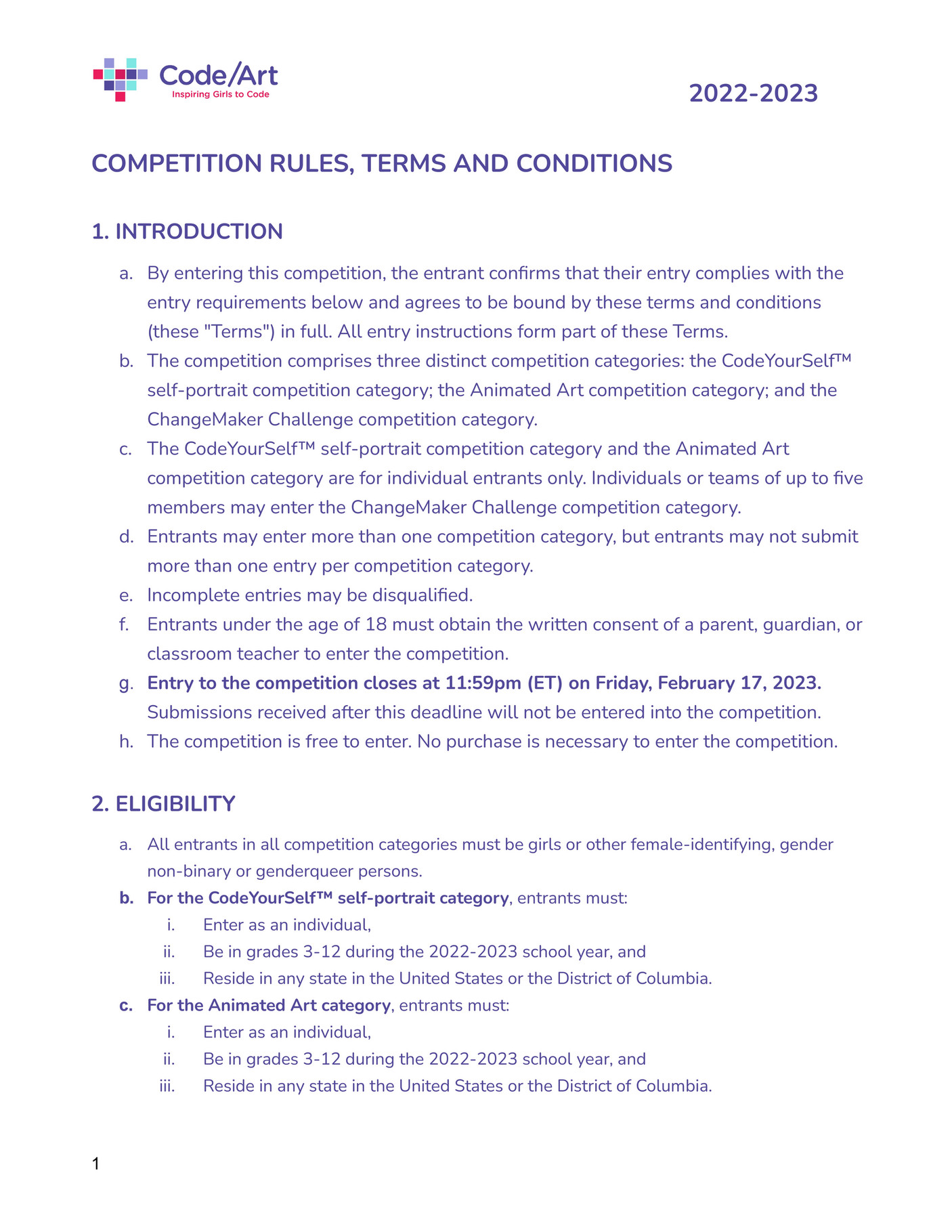 Publications - Competition Terms & Conditions - Page 1 - Created with Publitas.com