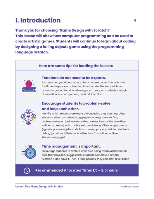 Publications - Game Design with Scratch (Falling Objects) - Lesson Plan ...