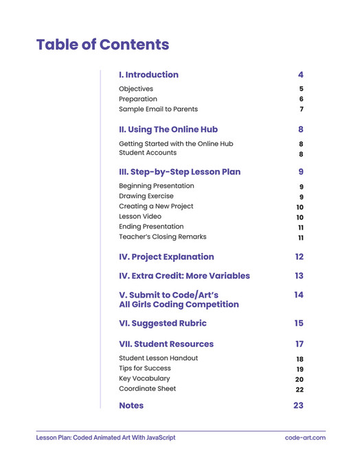 Publications - Coded Animated Art With JavaScript - Lesson Plan - Page ...