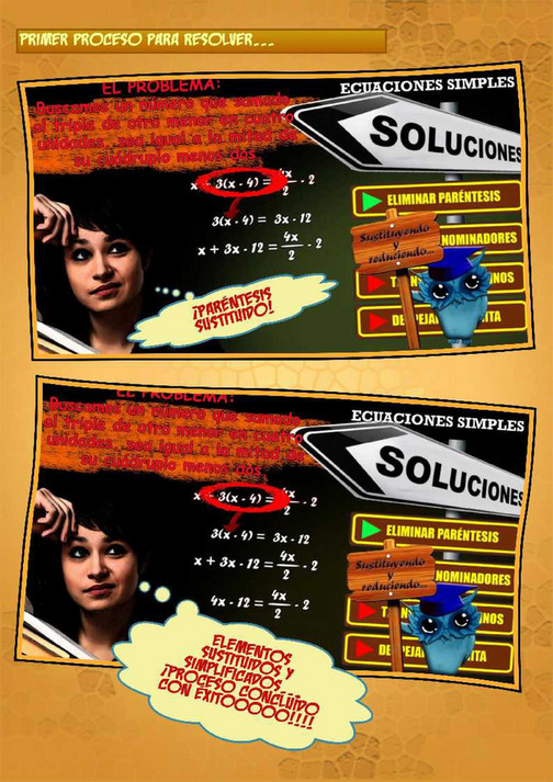 Ecuaciones en cómic: Resolución - Página 2-3 - Created with Publitas.com
