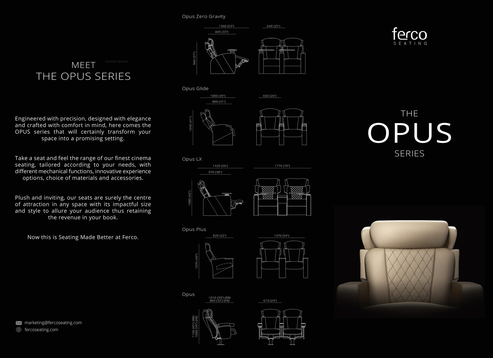 The Opus Series by Ferco Seating - Page 2 - Created with Publitas.com