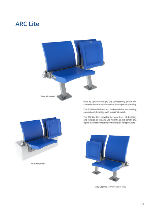 Ferco Seating - Ferco Seating Sports & Stadia Brochure - Page 16-17 ...