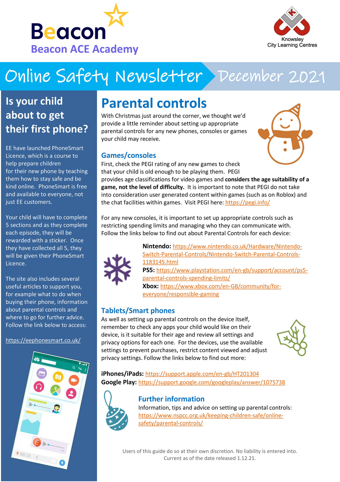 Beacon ACE Academy - Online Safety Newsletter Dec 2021_Beacon - Page 1 ...