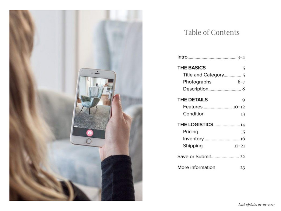 Chairish - Chairish How to List Guide 2021 - Page 2 - Created with ...
