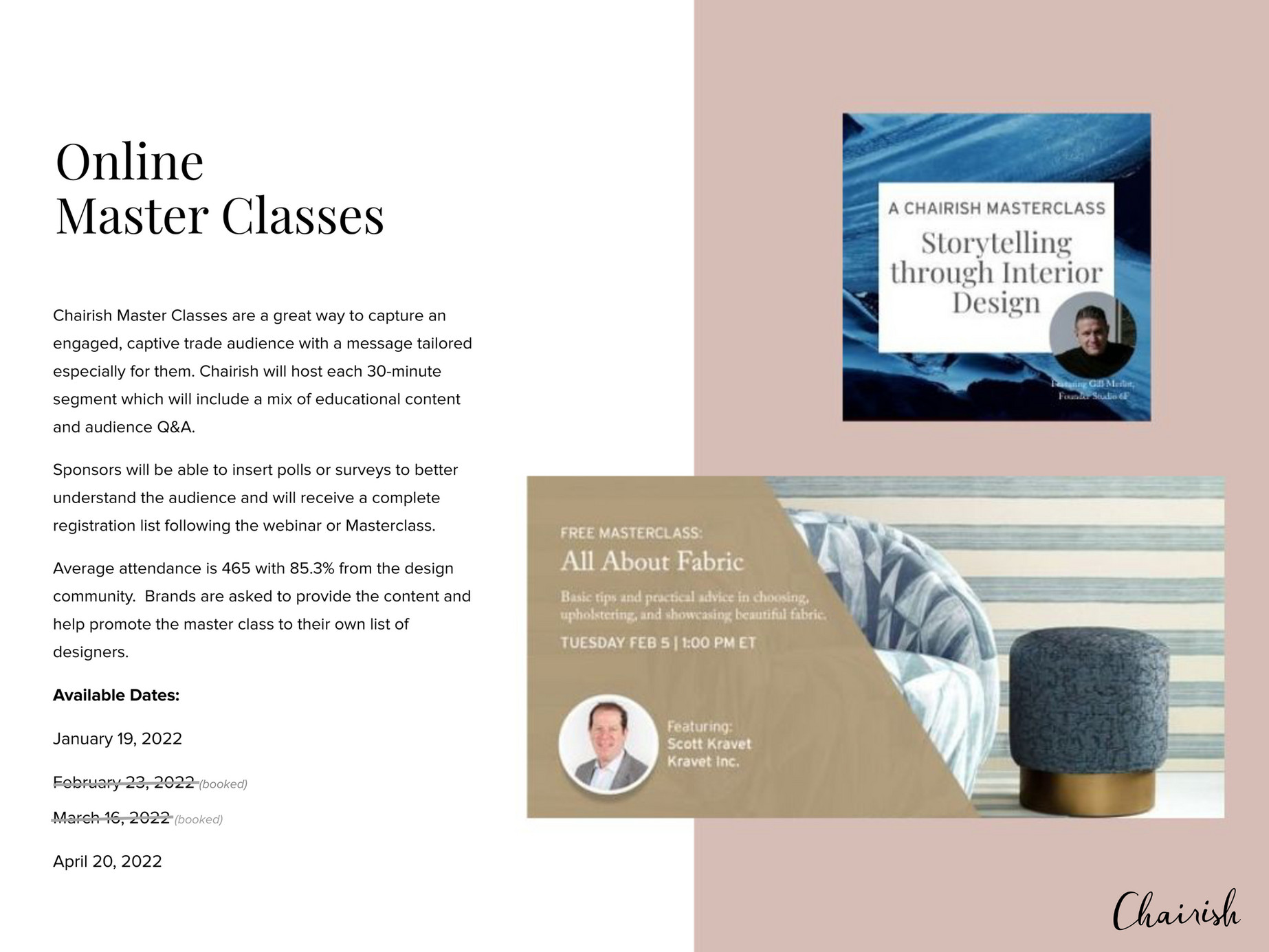 Chairish - 2022 Master Class - Page 1 - Created with Publitas.com