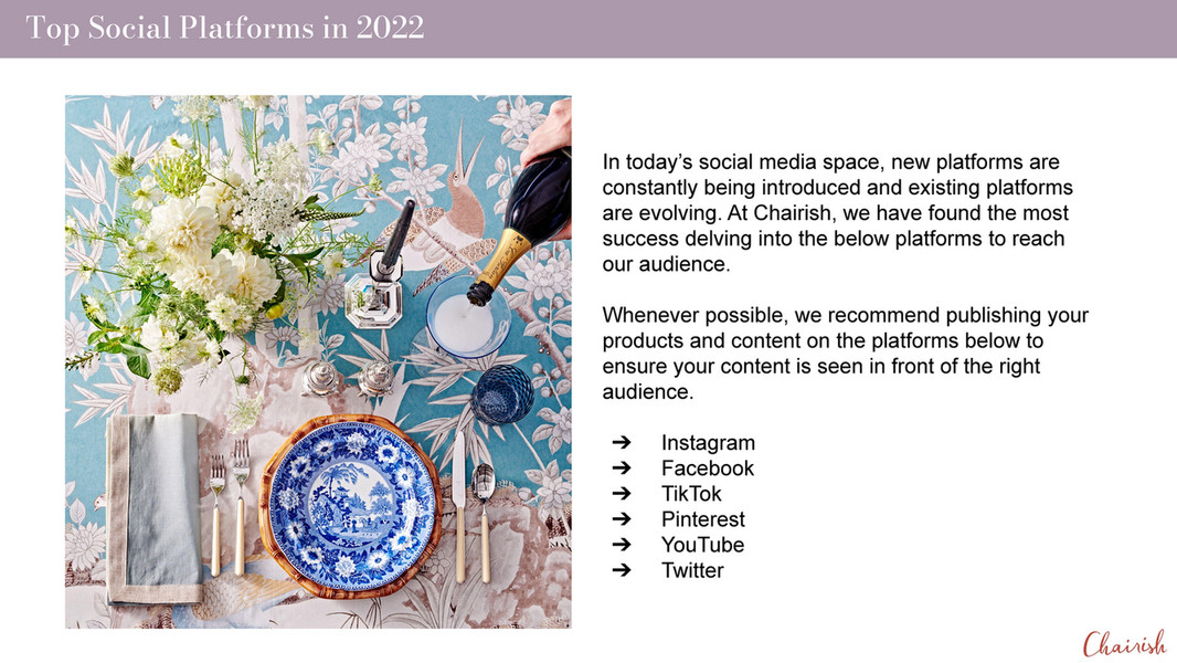 Chairish - Chairish Sellers - Social Best Practices - Page 2 - Created ...