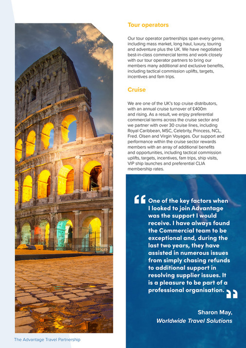 Advantage Travel Partnership - The Advantage Travel Partnership Prospectus 2023 - Page 16-17 ...