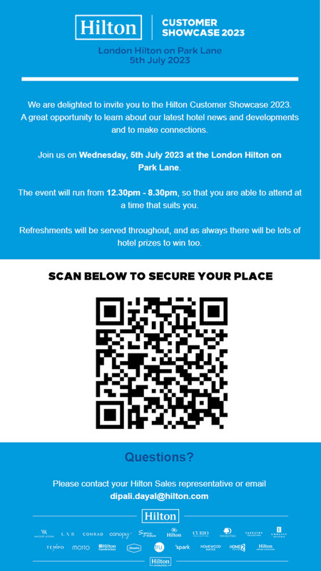 Advantage Travel Partnership - Hilton Customer Showcase Invite 2023 ...
