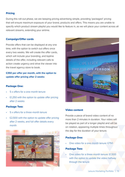 Advantage Travel Partnership - Leisure Partnership Marketing Portfolio 2024 - Page 14-15 ...