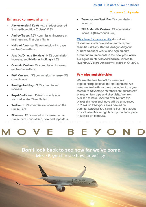 Advantage Travel Partnership - Advantage Insight Magazine December 2023 - Page 12-13 - Created ...