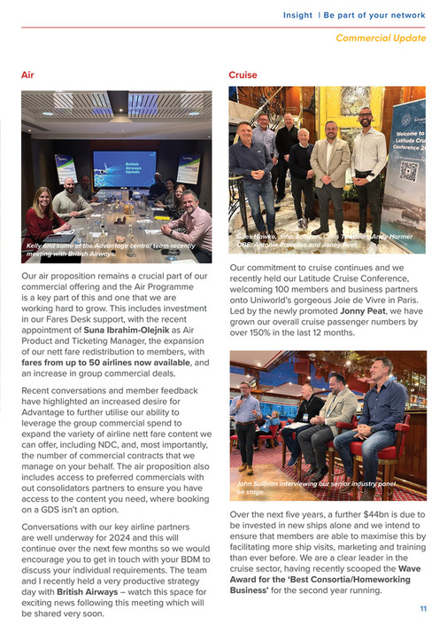 Advantage Travel Partnership - Advantage Insight Magazine December 2023 - Page 10-11 - Created ...