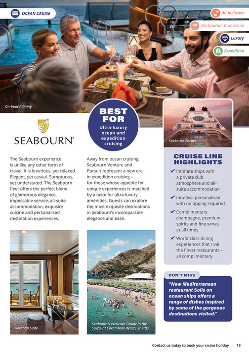 Advantage Travel Partnership - CruiseCollection2024-25 - Page 18-19 - Created with Publitas.com