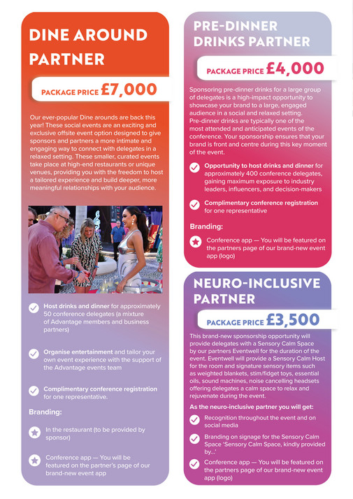 Advantage Travel Partnership - Advantage Conference 2025 sponsorship booklet - Page 8-9 ...