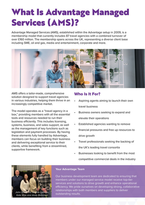 Advantage Travel Partnership - Advantage Managed Services 2025 - Page 2 ...
