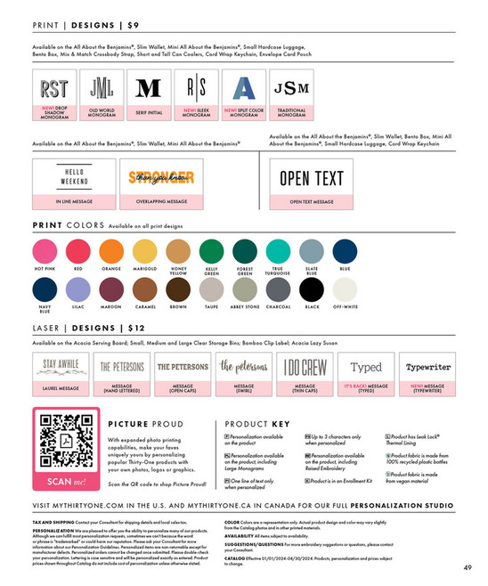 Thirty-One Gifts - Thirty-One Catalog - Winter 2024 - Page 48-49 - Created with Publitas.com