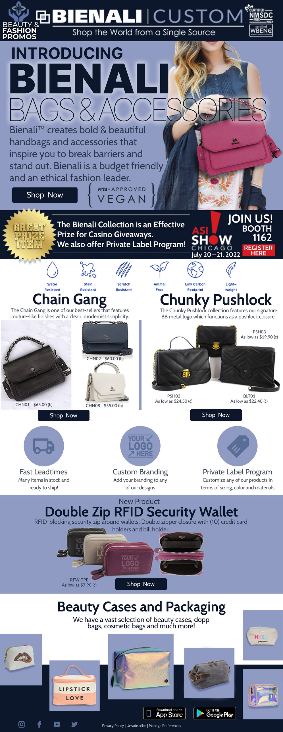 Bienali Promotions, LLC - Bienali_ASI_Email_Client-Safe Flyer - Page 1 - Created with Publitas.com