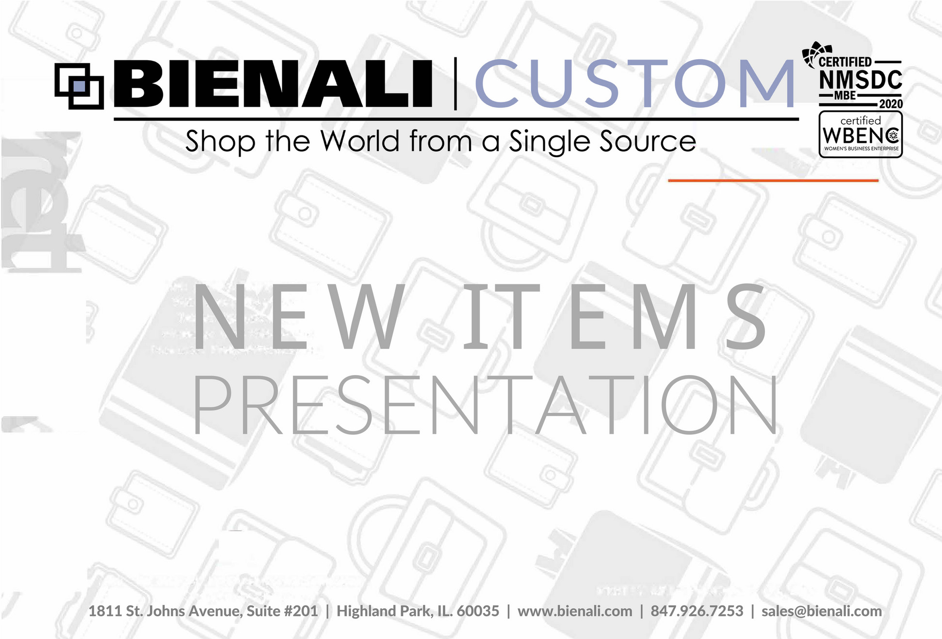 Bienali Promotions, LLC - Bienali New Items Presentation - Page 1 - Created with Publitas.com
