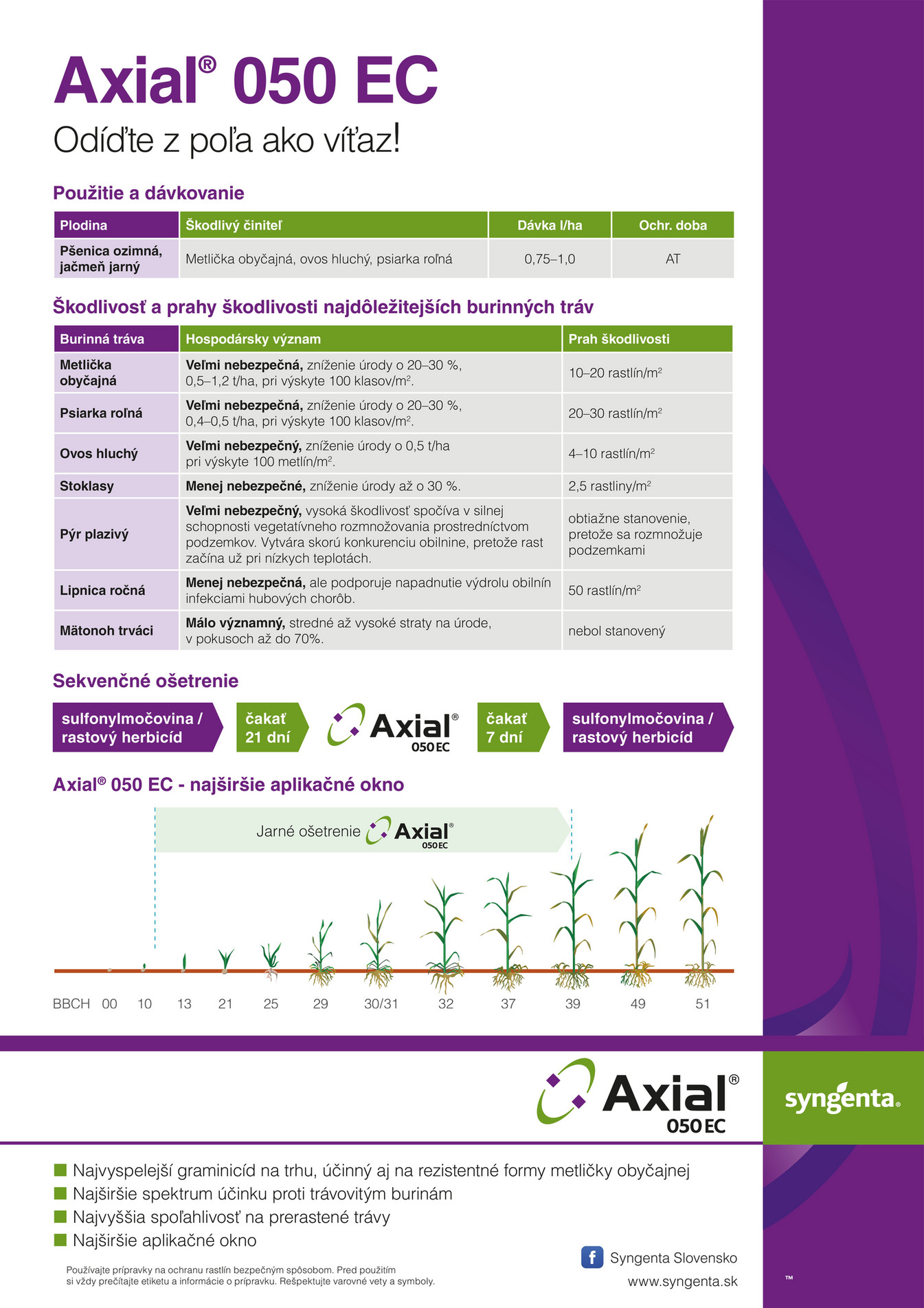 Syngenta - Syngenta leaflet Axial určovanie burinných tráv 2022 SK V2 ...