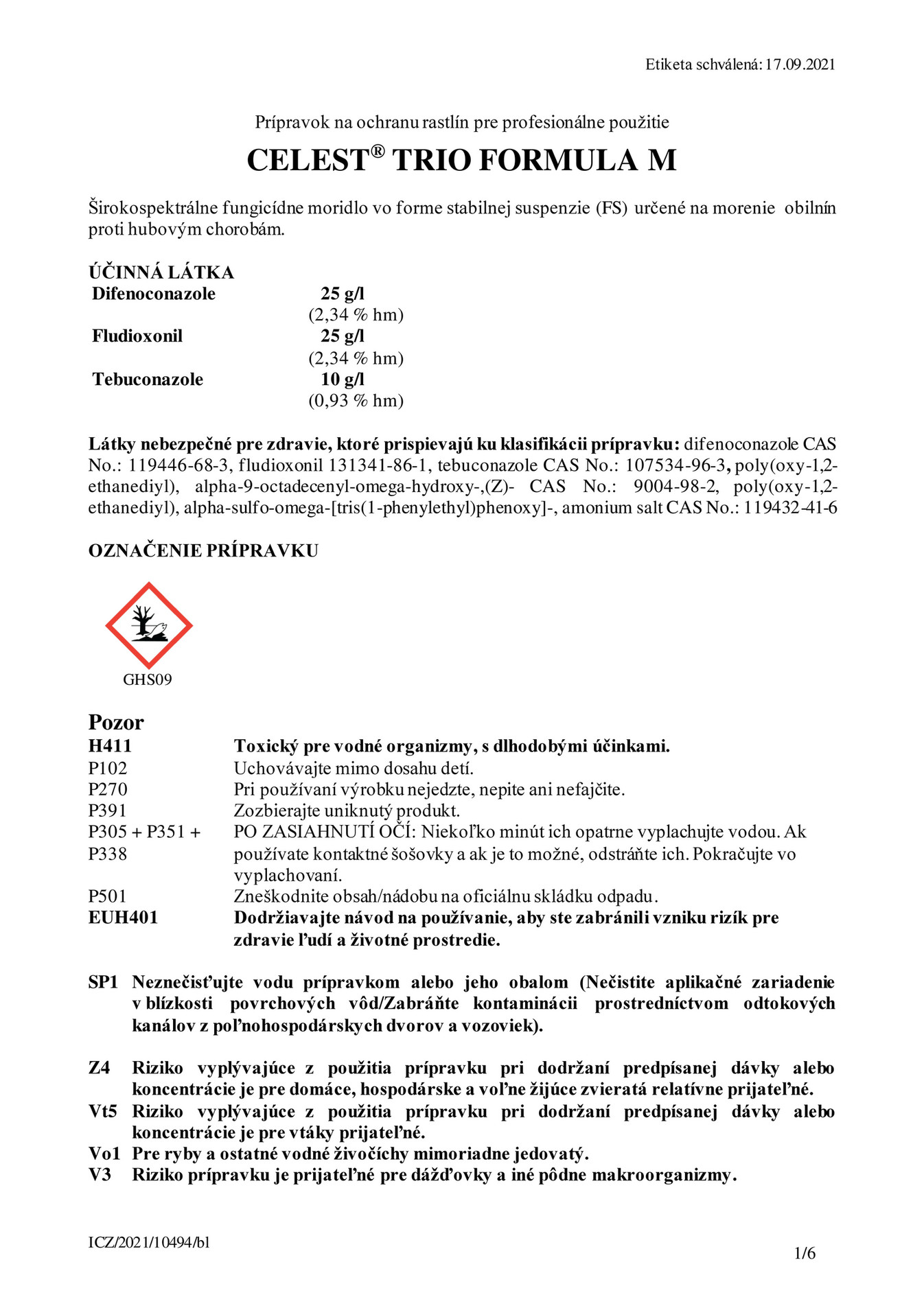 Syngenta - label_CELEST TRIO FORMULA M_2021-09-17.MoA_RoseS - Strana 1