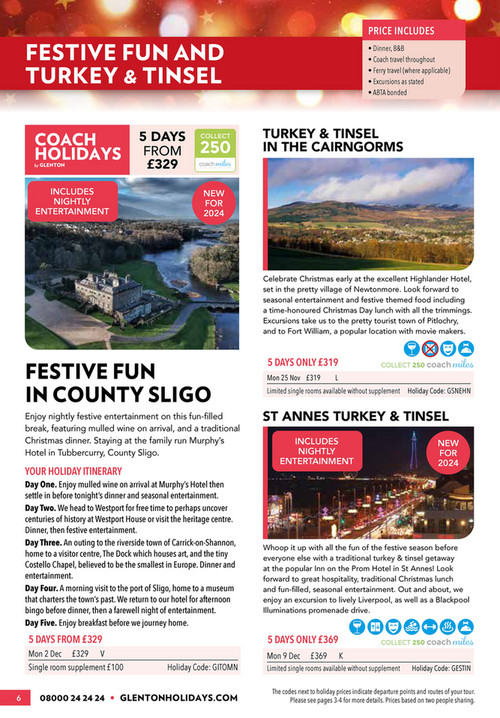 Glenton Holidays - GL707S Autumn & Festive 24 Brochure 230 x 160_final_lowres - Page 6-7 ...