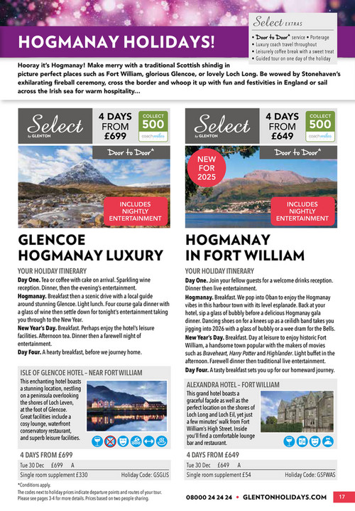 Glenton Holidays - Autumn & Festive 2025 Brochure 230 x 160_LowRes ...