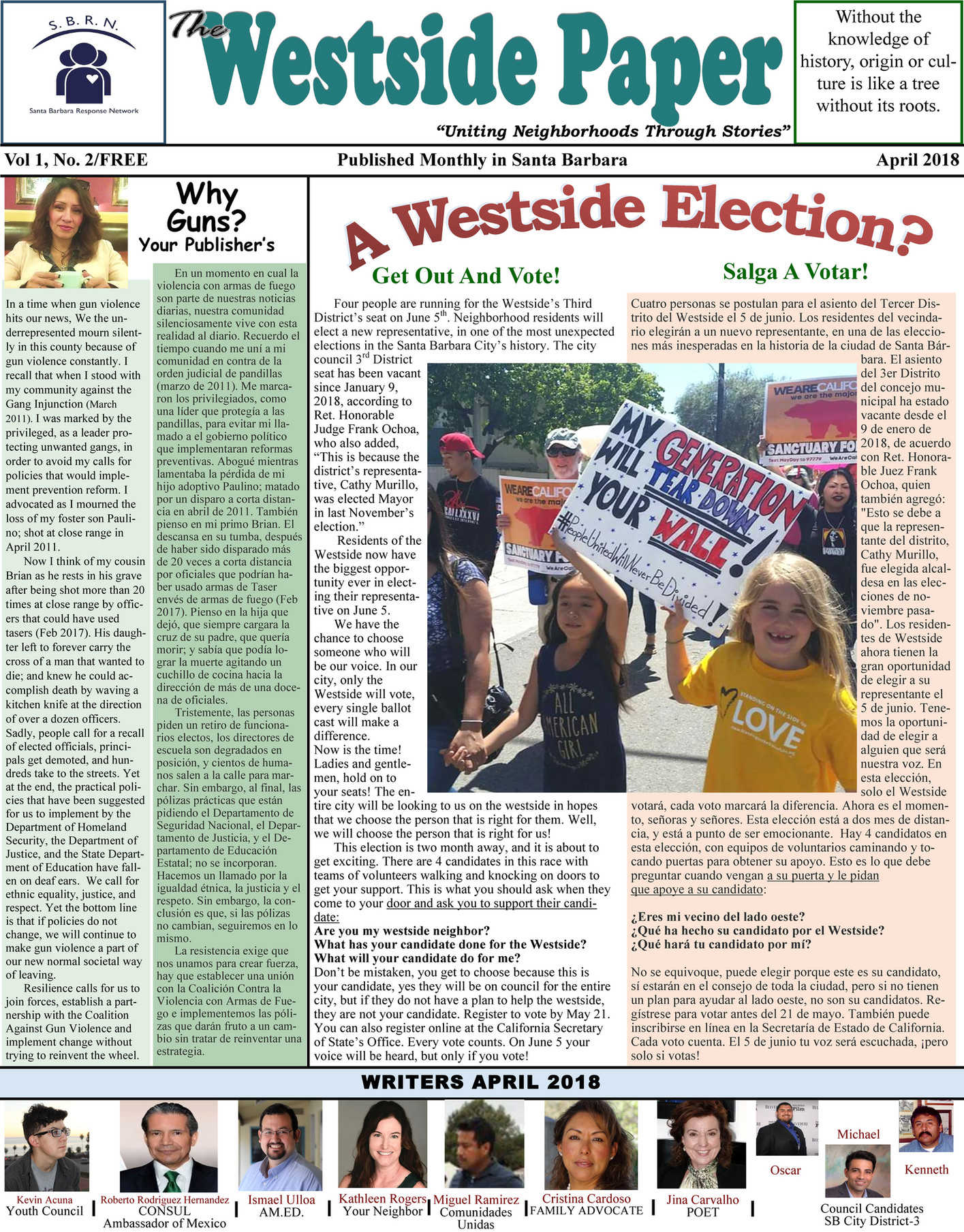neighborhood papers - Westside Paper - April 2018 - Page 1 - Created ...
