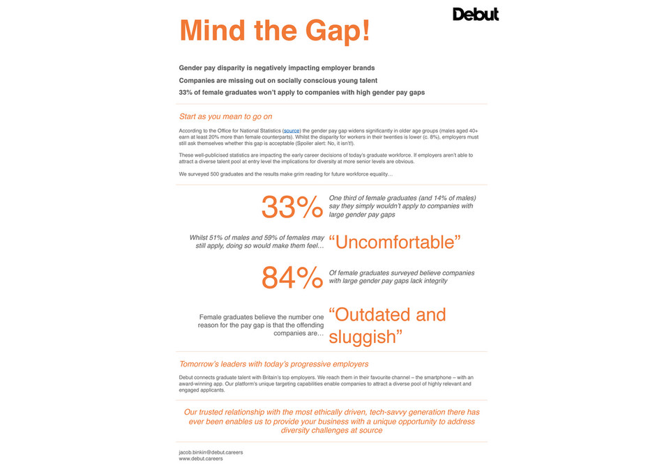 debut - Mind the (Gender Pay) Gap! - Page 1 - Created with Publitas.com