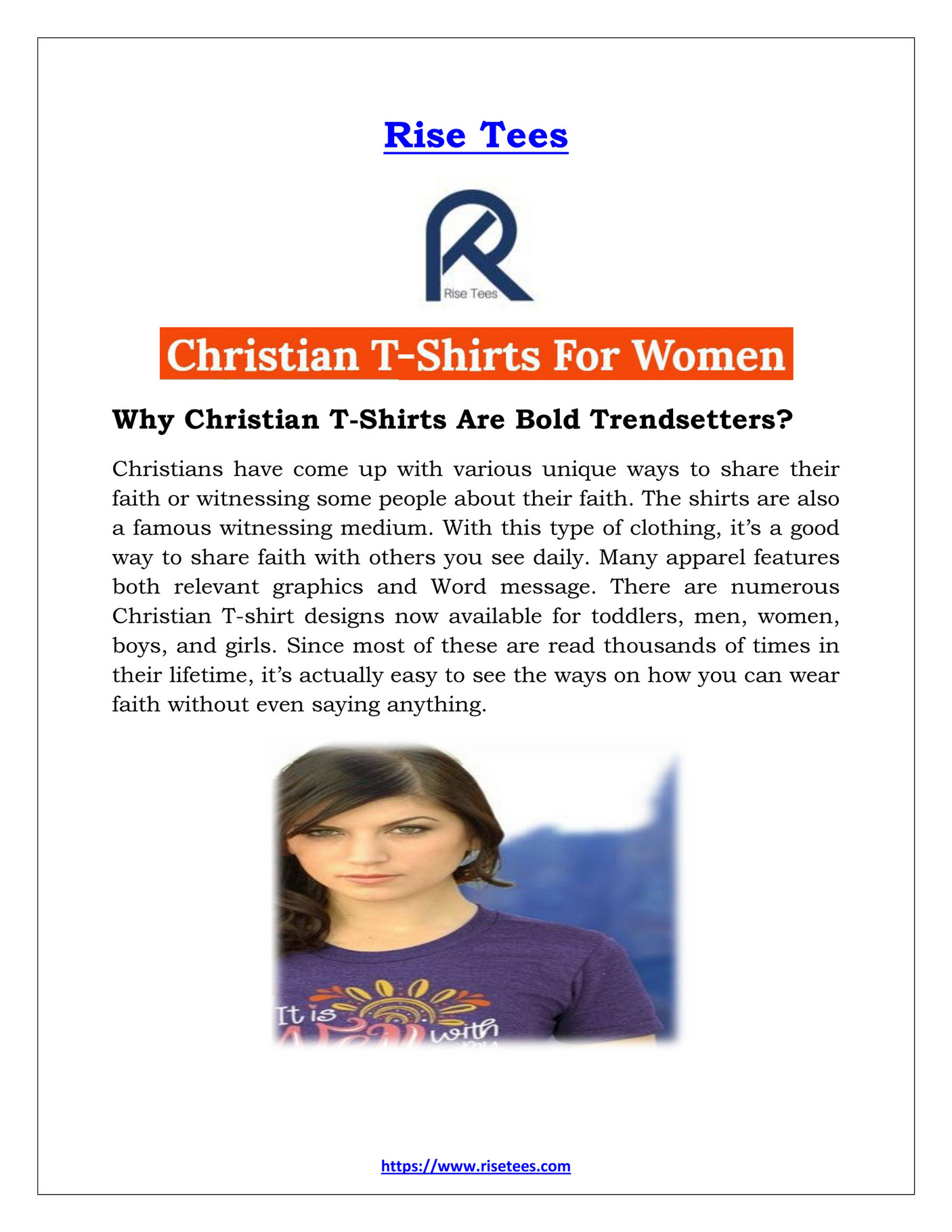 reestees - Rise Tees - Page 1 - Created with Publitas.com