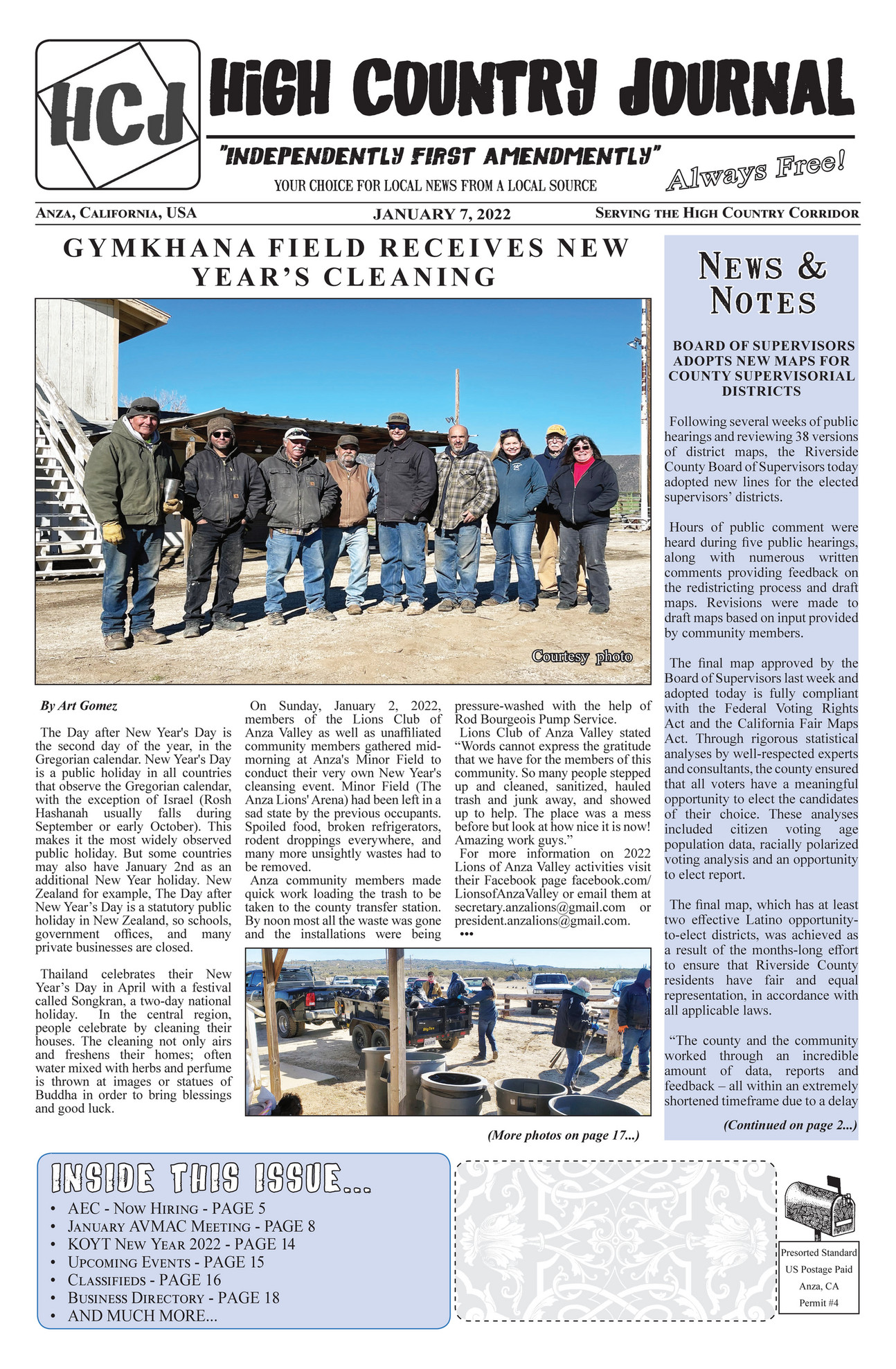 High Country Journal - HCJ-January-7-2022 - Page 2-3 - Created with ...